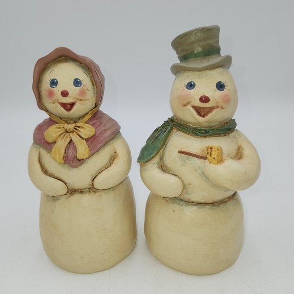 Jim Shore | Holiday | 2 Rare Vintage Jim Shore Christmas Snowman Set 99 ...